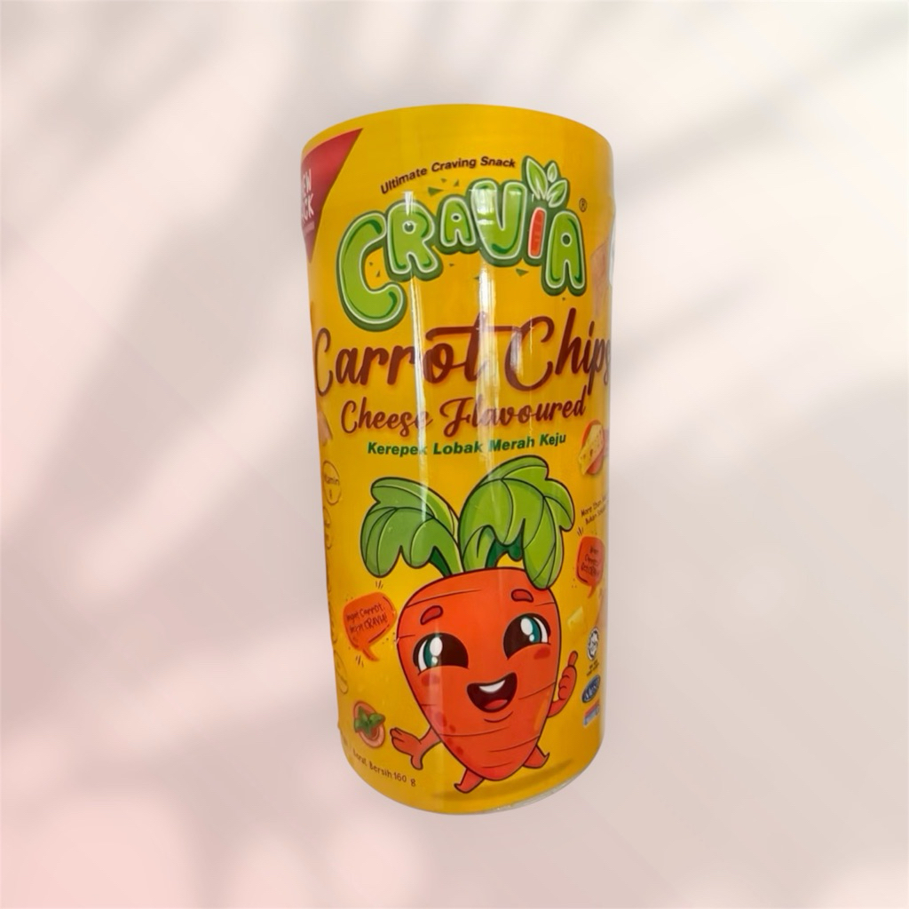 Cravia Carrot Chips (Cheese, Spicy, Original) 160g | Shopee Malaysia