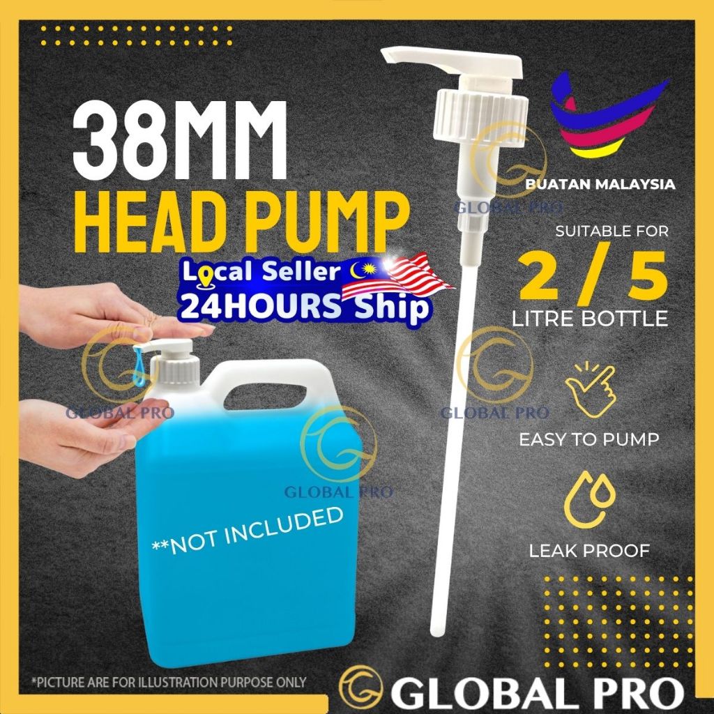 38mm Pump Dispenser Refillable Empty Bottle Pump Dispensing Shampoo ...