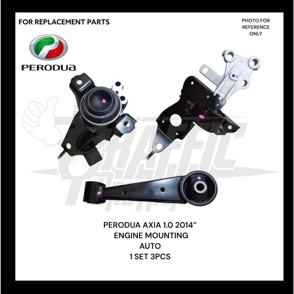 ENGINE MOUNTING SET WITH BRACKET FOR PERODUA AXIA BEZZA 1.0 1.3 AUTO ...