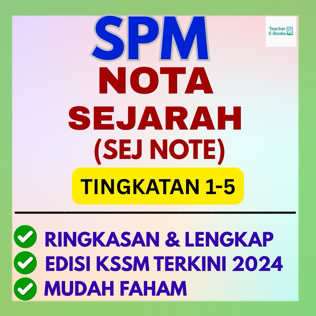 [Soft Copy PDF 📩]SPM Nota Sejarah | Sejarah Exam Notes 2024 | Tingkatan ...