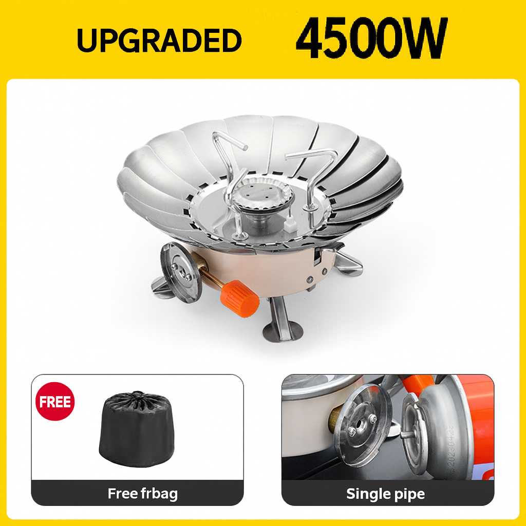 Dapur Gas Mini Tahan Angin Mudah Alih Mini Windproof Gas Stove Camping ...