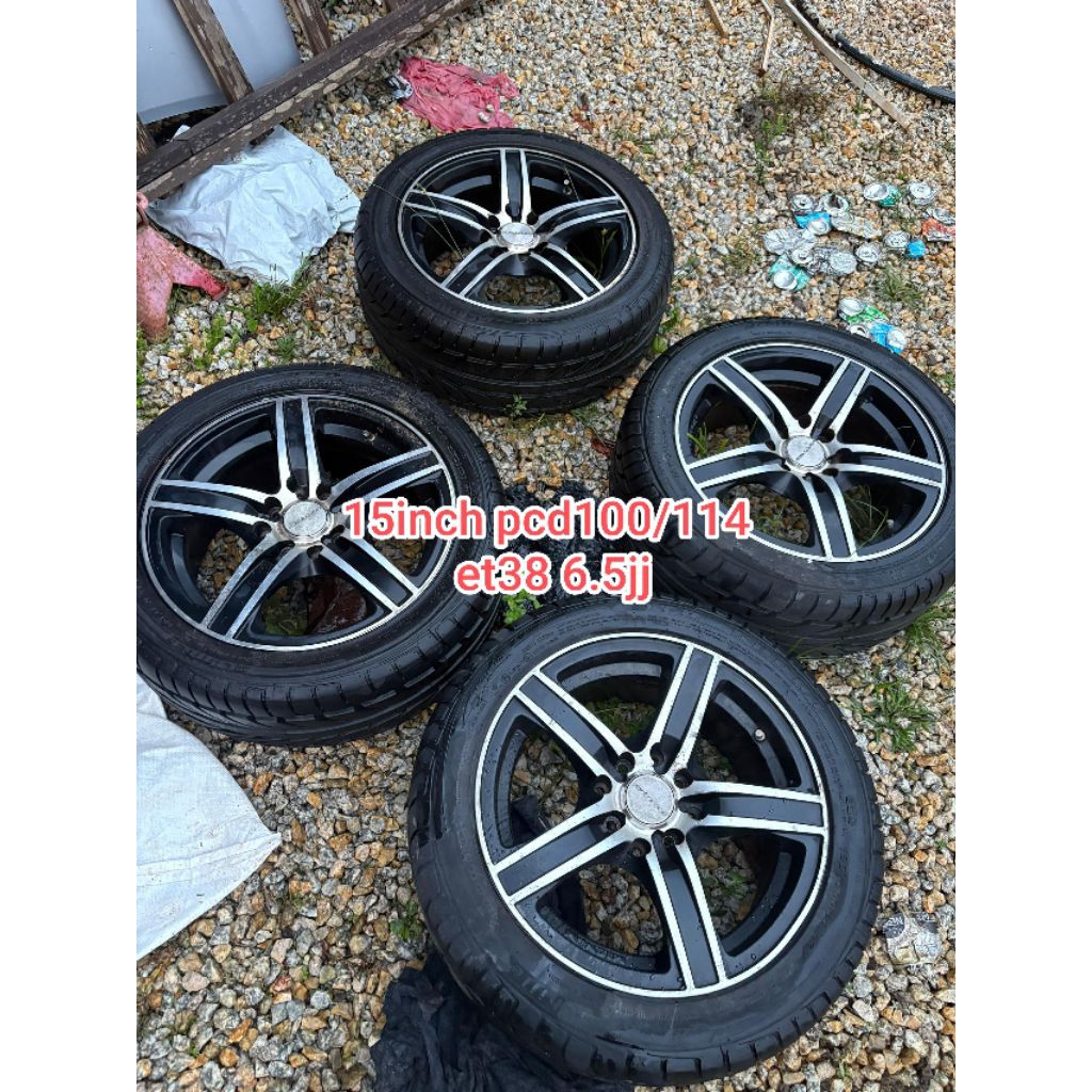 Kuala Pilah sport rim sukan earthrace 15 inch pcd 100 pcd 114 saga ...