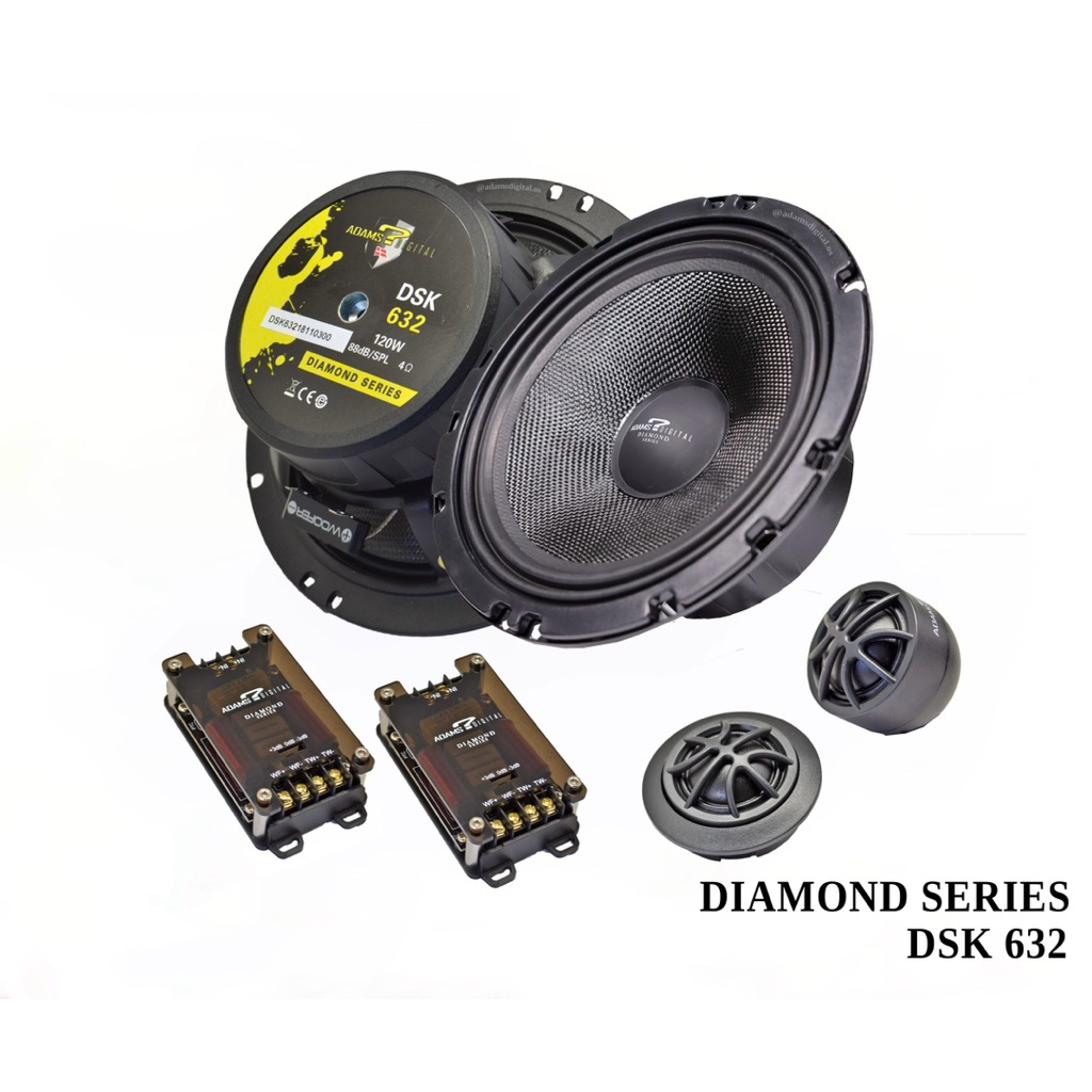 Adams Digital Diamond Series 6.5inch Component Set*100%Original*Perodua ...