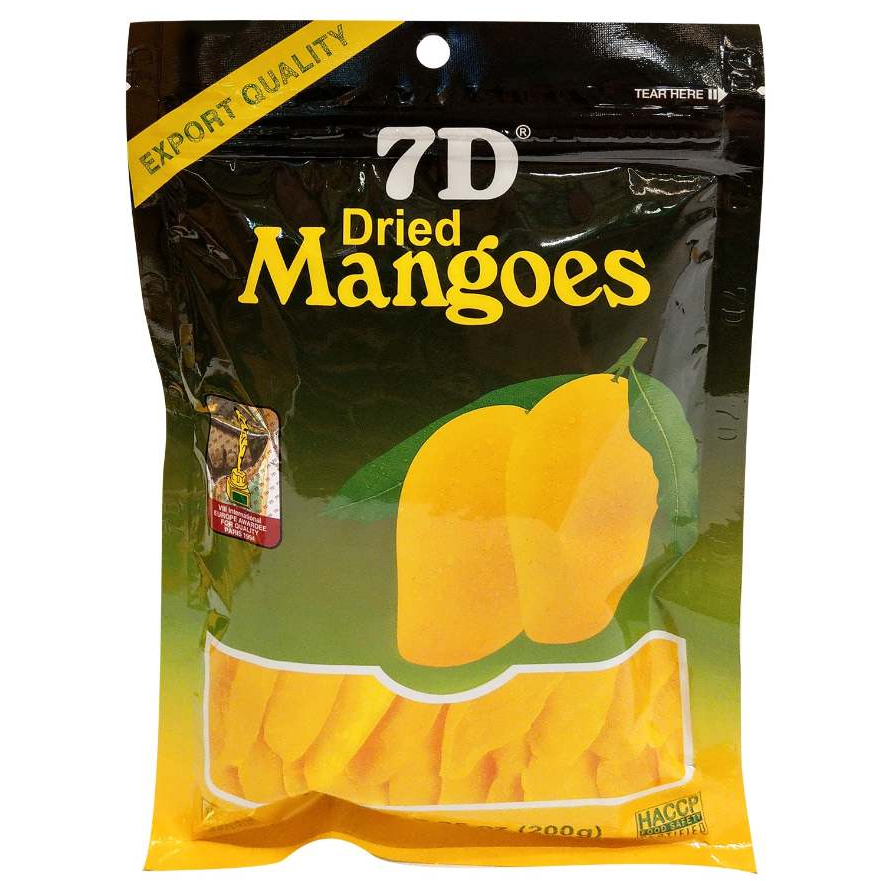 7D Dried Mangoes 200g Premium Philippine Dried Mango Snack Natural ...