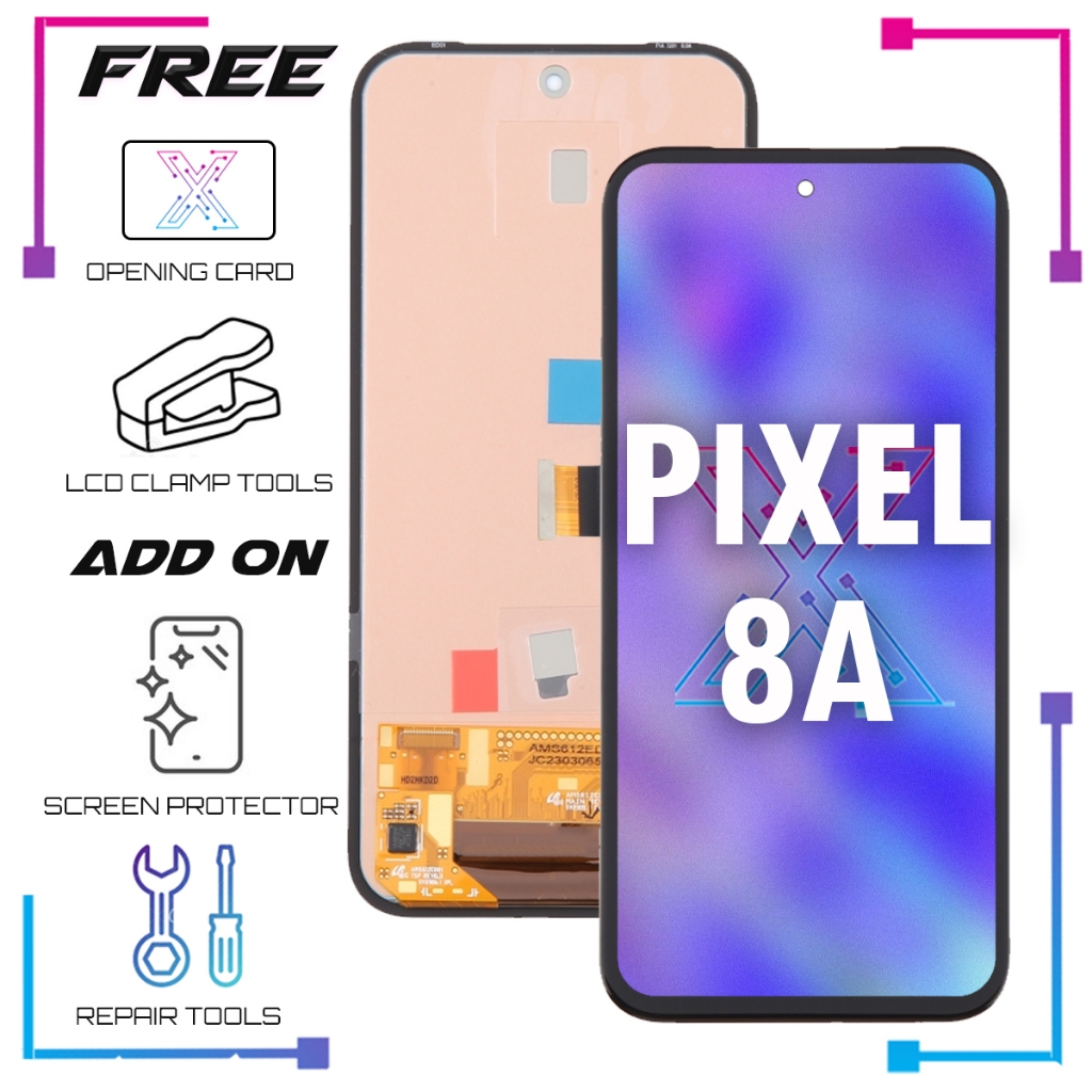 LCD For GOOGLE PIXEL 8A - Touch Screen Display Original Quality ...