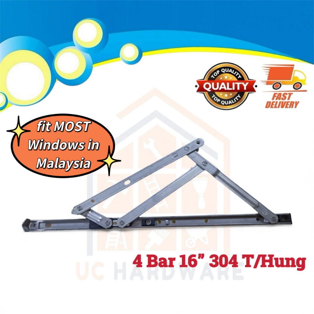 [UC Hardware] Casement Window Friction Stay Grade 202/SUS304 Top Hung ...