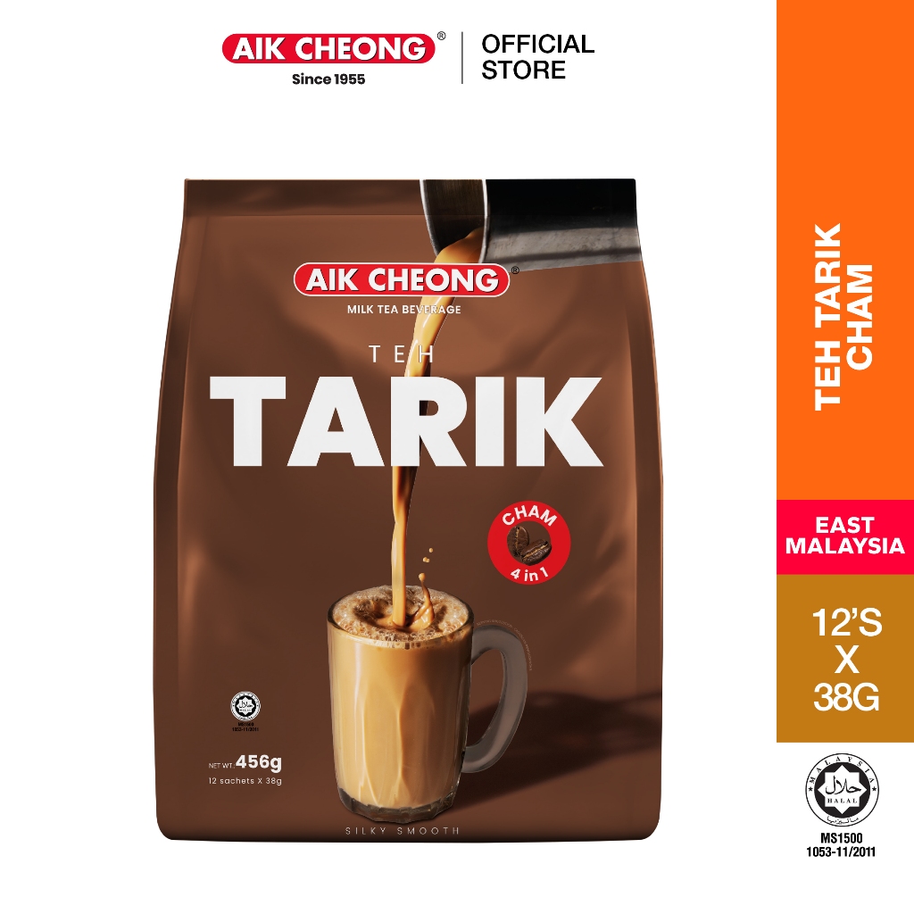 [East Malaysia] Aik Cheong 4 IN 1 Teh Tarik Cham (38G X 12'S) | Shopee ...