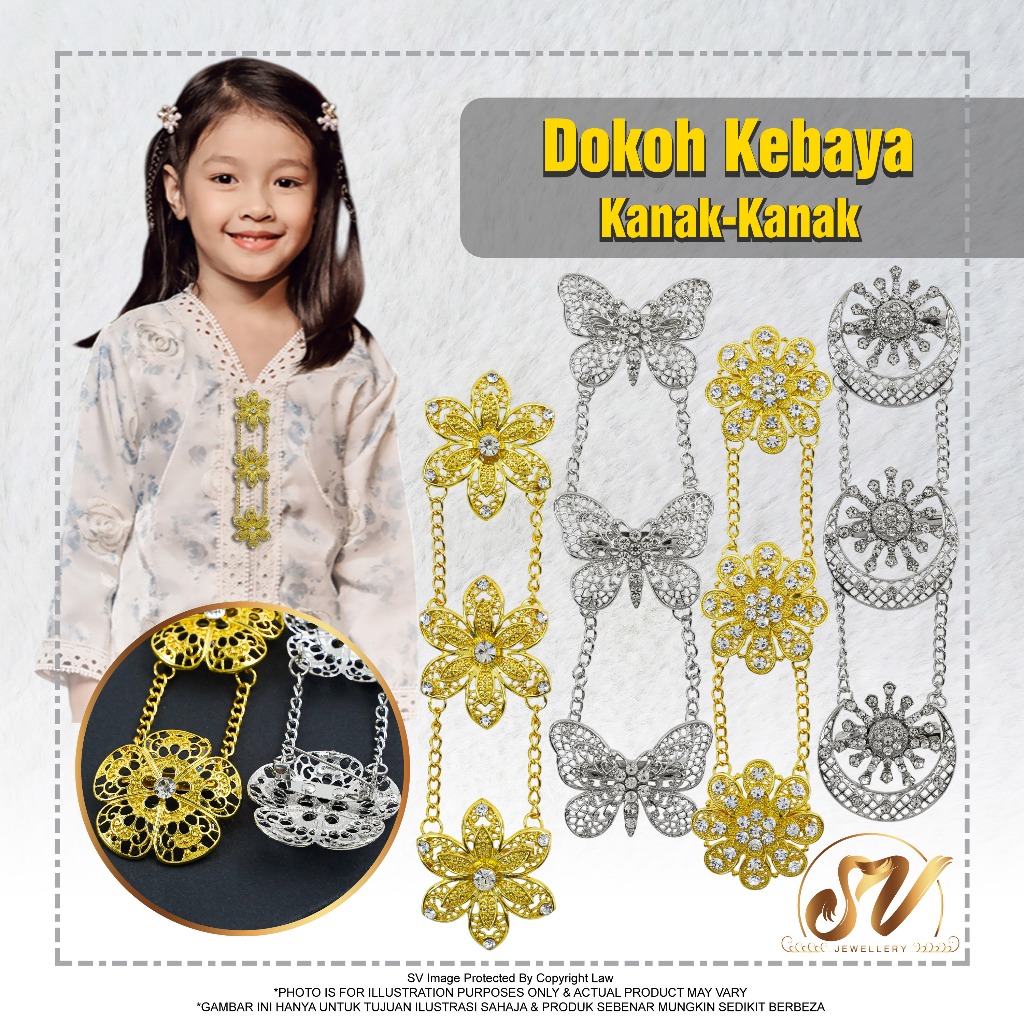 Sv Dokoh Kebaya 3 AdikBeradik Juntai Jurai Classic Budak Brooch Diamond ...