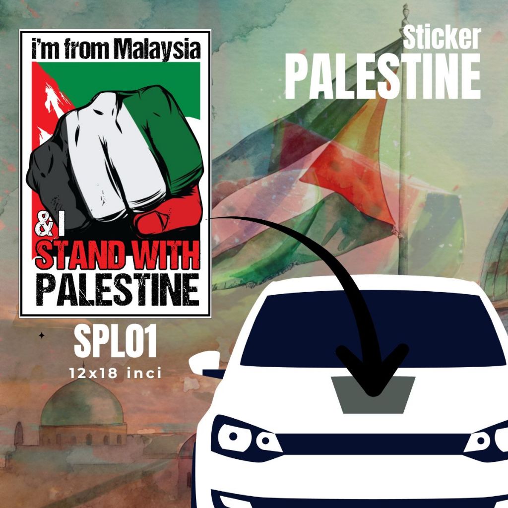 Sticker Kereta Motor Palestine / Save Gaza / Free Palestine / Save ...