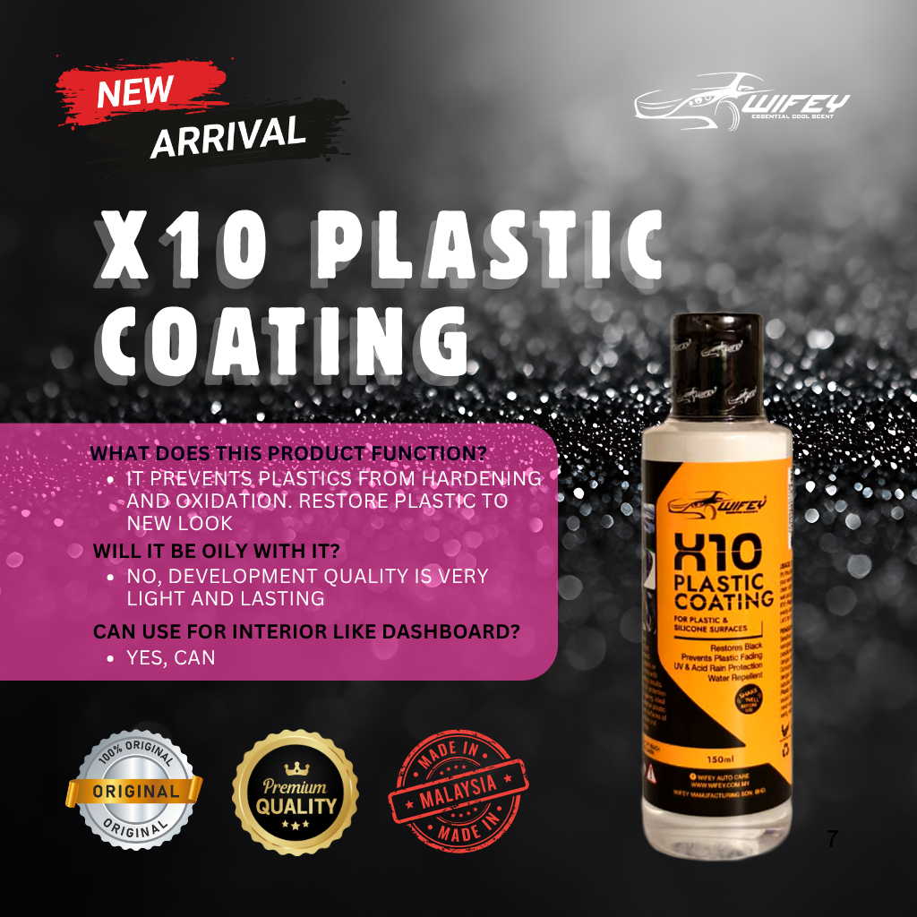 WIFEY X10 PLASTIC COATING PLASTIC RESTORE PLASTIC NANO COATING ...