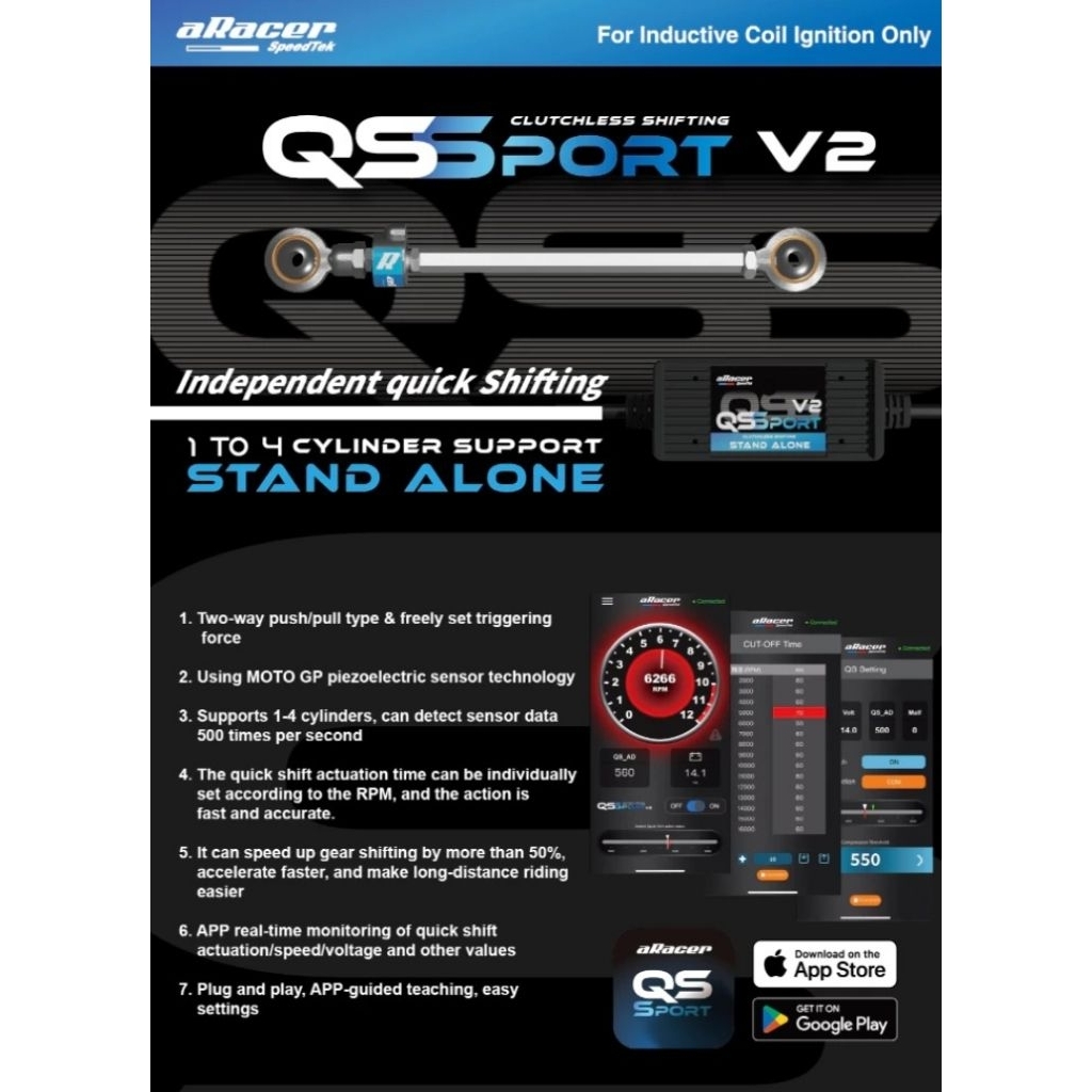 Aracer Racing Universal Quick Shifter V2 Stand alone QS Sport V2 ...