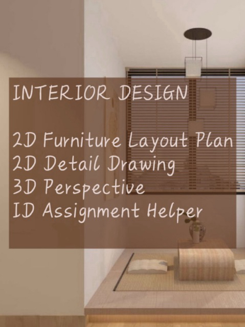 2D & 3D Rendering Interior Design Service - LAYOUT PLAN, 3D PERSPECTIVE ...