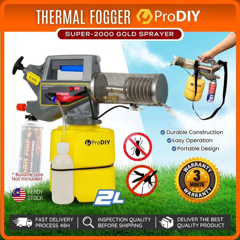 Super-2000 2L Mosquito Insect Pest Killer Bug Control Thermal Fogger ...