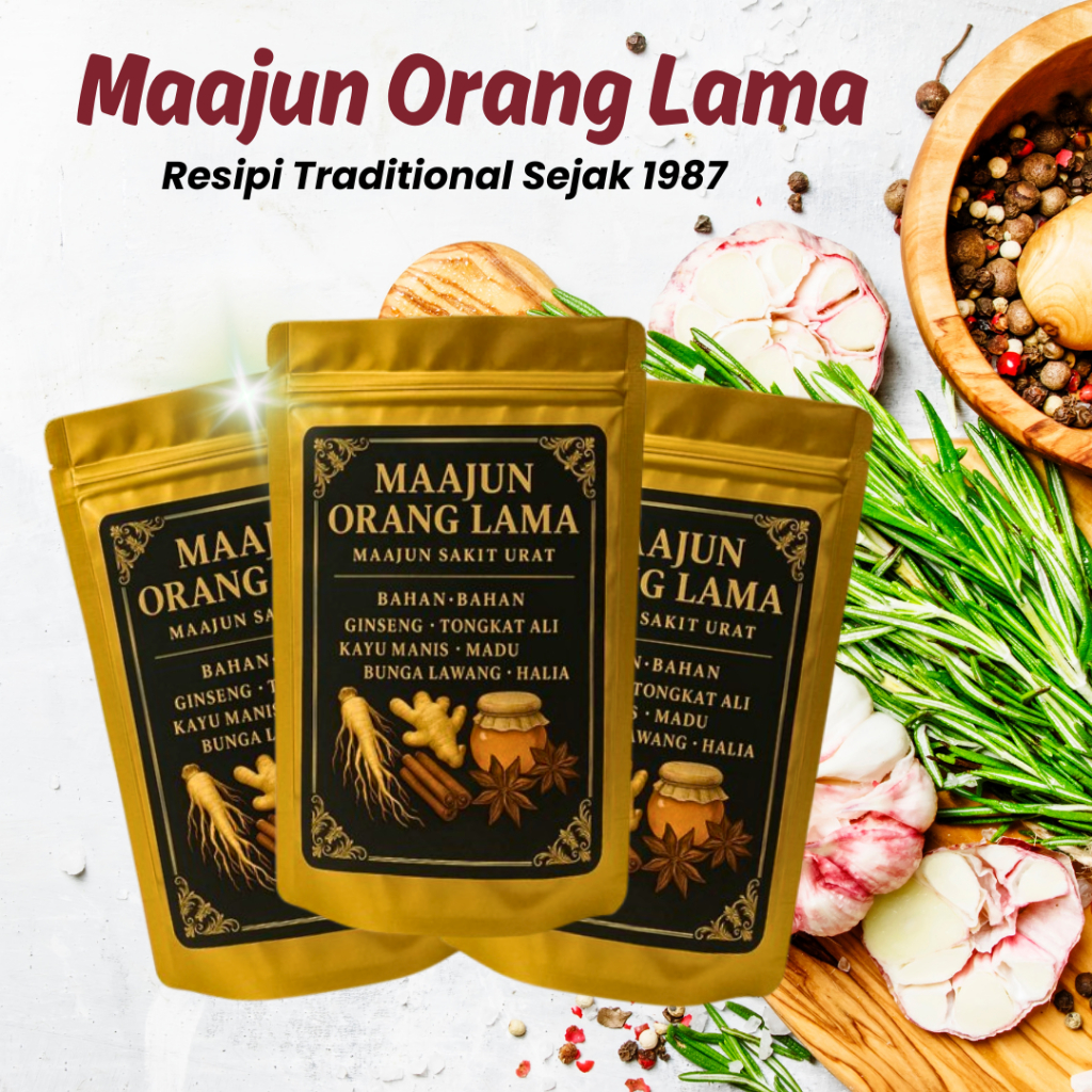 MAAJUN ORANG LAMA ORIGINAL HOMEMADE IKHTIAR MASALAH LUTUT SENDI URAT ...