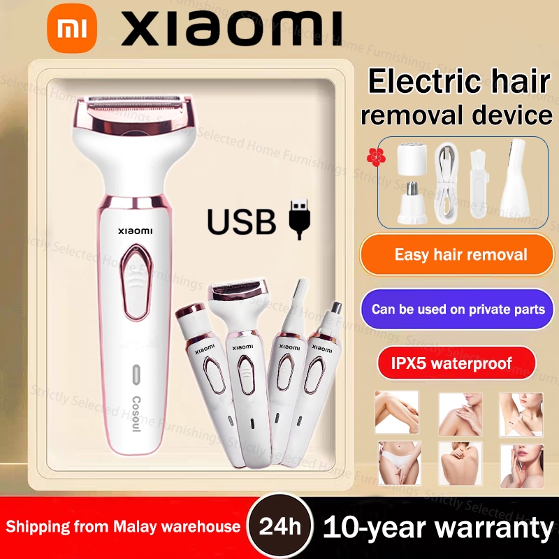 [10-year warranty]genuine 4-in-1 xiaomi electric epilator for women ...