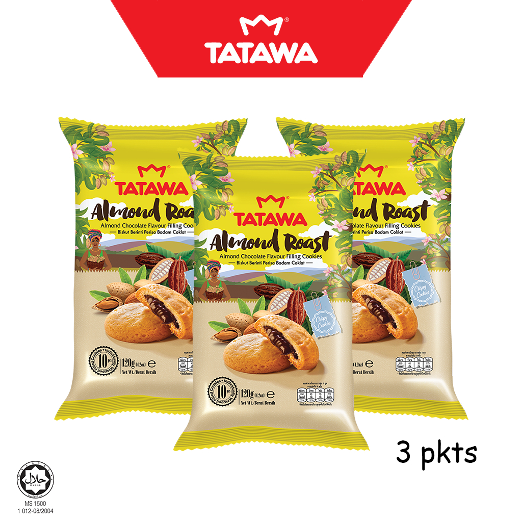 Tatawa Biskut Berinti Perisa Coklat Badam [3 x 120g] – Pek Nilai ...