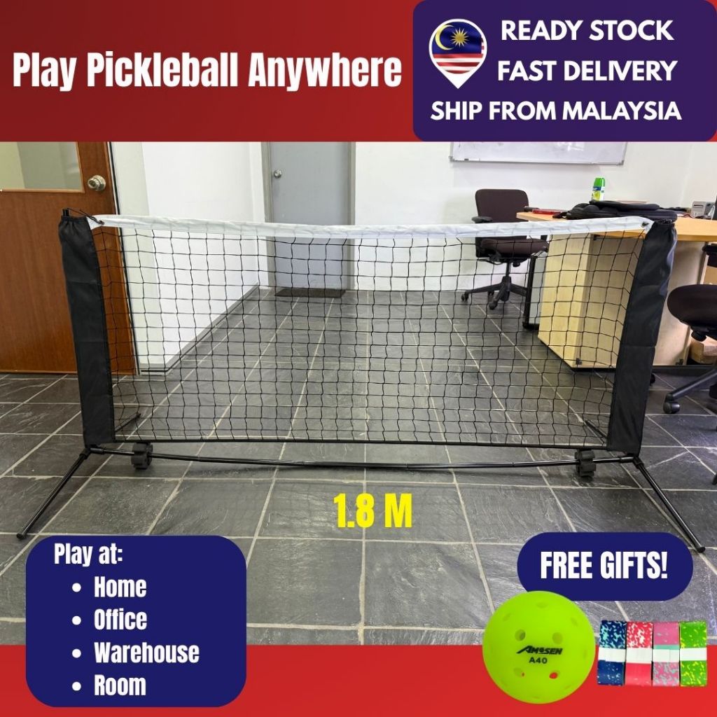 [READY STOCK] AMOSEN Mini Pickleball Netting 1.8 m Length – Portable ...