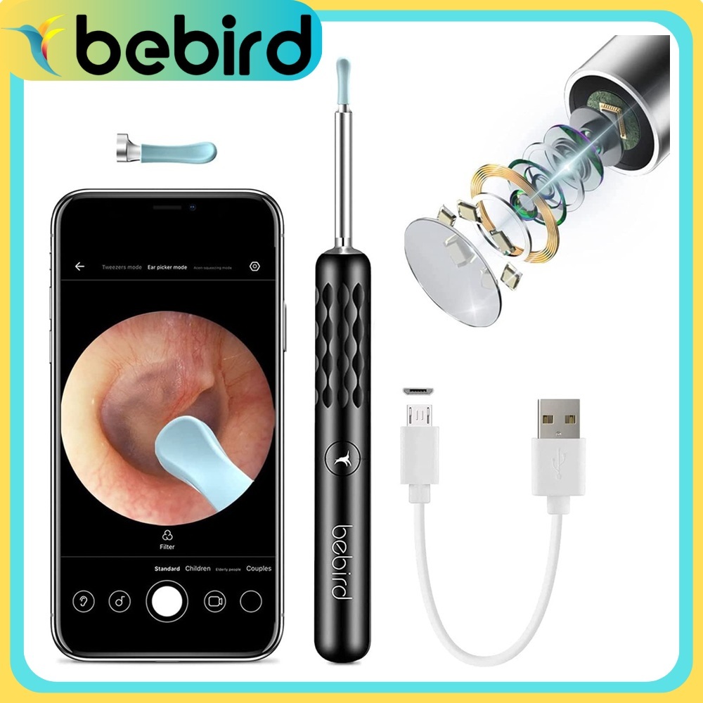 Bebird K3 Ultra | 3MP | Smart Visual Ear Sticks | 300W HD Endoscope ...