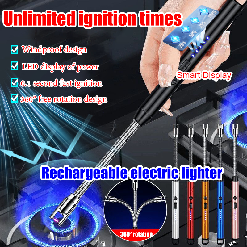 Unlimited ignition times Rechargeable electric lighter 0.1 second fast ...