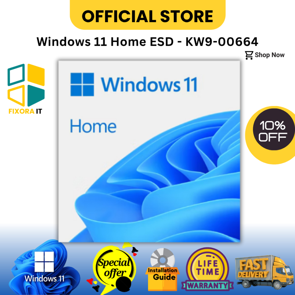 Microsoft Windows 11 Professional OEM 64 Bit ESD, FQC-10572 / KW9-00664 ...