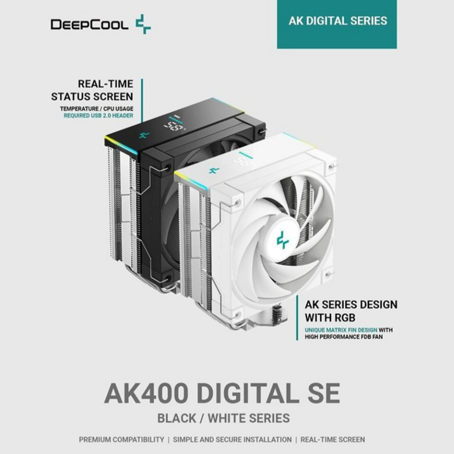 # DEEPCOOL AK400 DIGITAL SE PERFORMANCE CPU AIR COOLER # | Shopee Malaysia