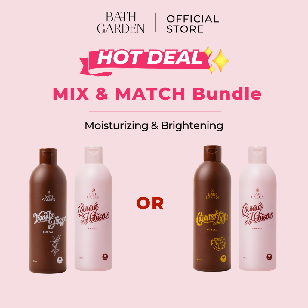 Cafe Edition Bath Garden Mix & Match Bundle Vanilla Caramel Mocha Rose ...