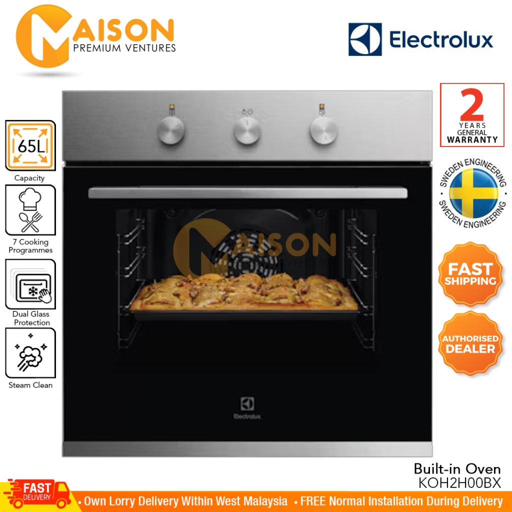 [Combo] Electrolux Built in Oven 65L KOH2H00BX + Electrolux Built-in ...