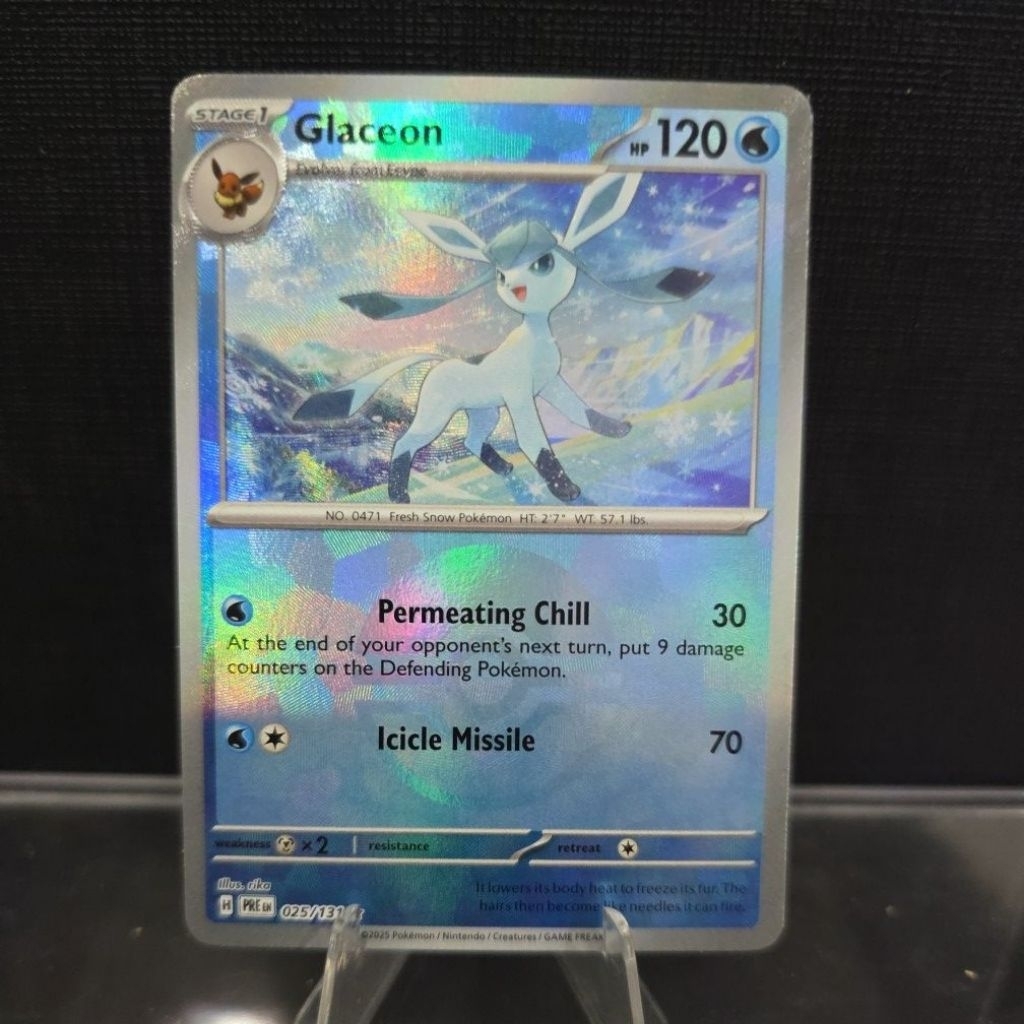 2025 Glaceon Card (Rare Holo) | Shopee Malaysia