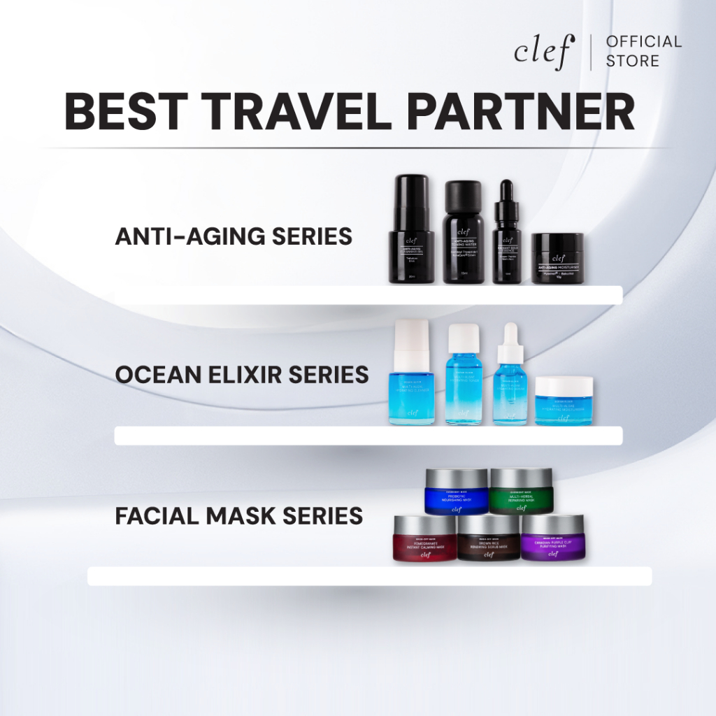 CLEF Skincare Travel Set | Your Skin’s Best Travel Companion | Cleanser ...