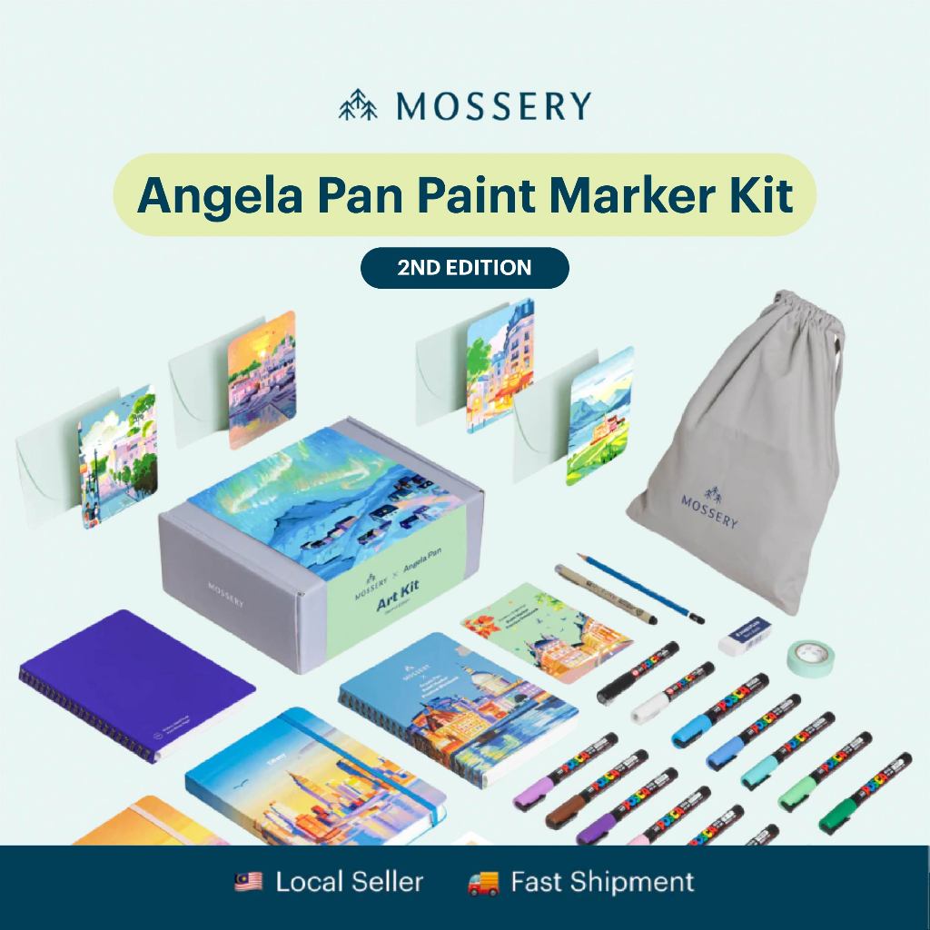 Mossery Angela Pan Paint Marker Kit 2nd Edition 马克笔套装 | Shopee Malaysia