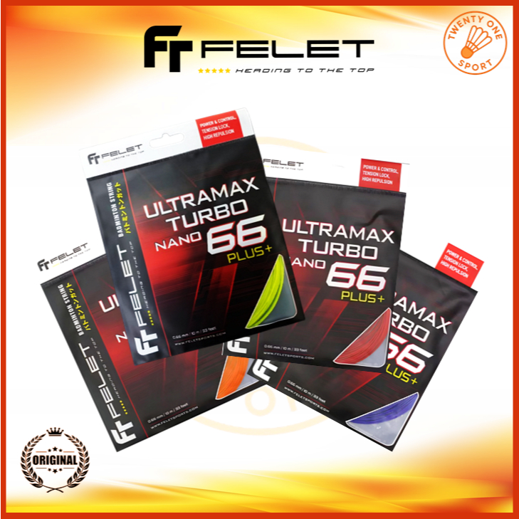 ORIGINAL FELET Ultramax Turbo Nano 66 Performance Badminton Racket ...