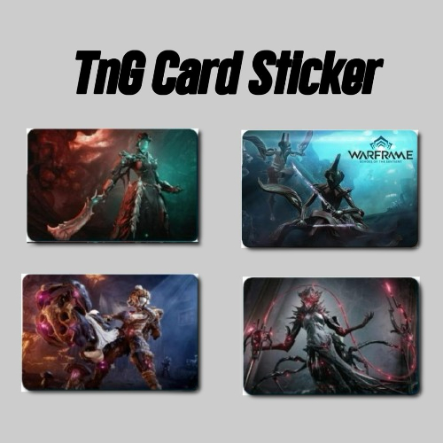 ( warframe Series ) Touch n Go Card Sticker Cover / Waterproof Good ...