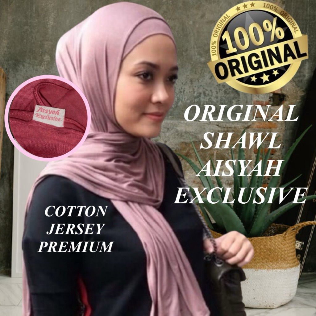 Shawl Malas Cotton Jersey Aisyah Exclusive | Shopee Malaysia