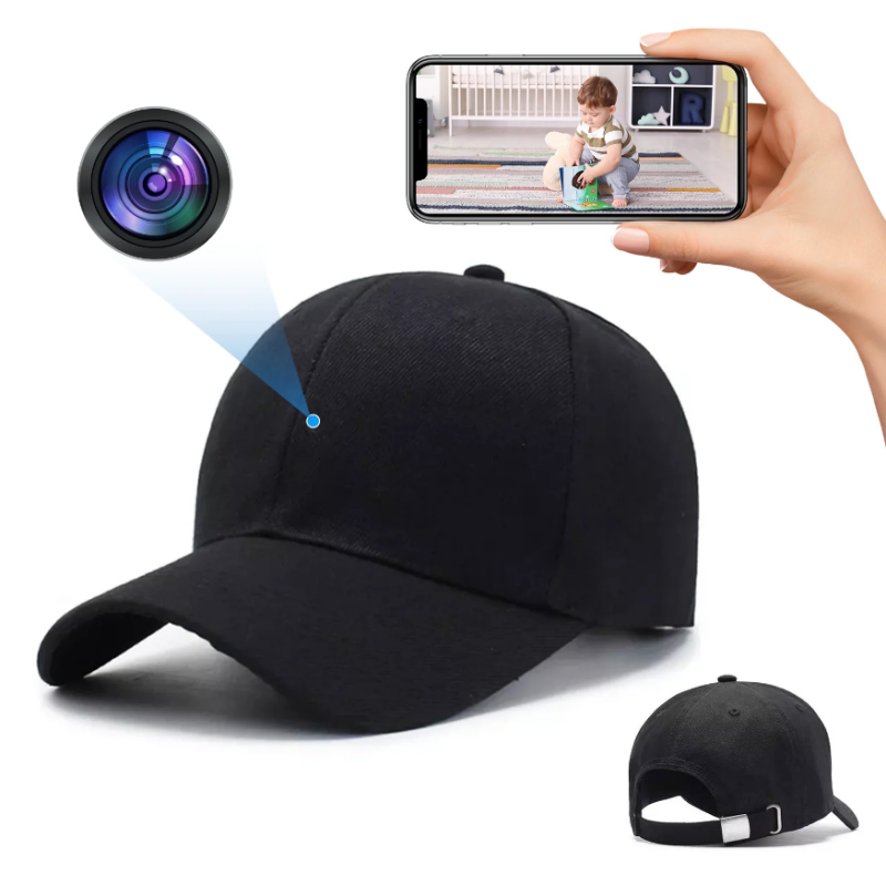 Hat Video Recorder Hide Wifi CCTV Smart Home Security HD 1080p Mini ...