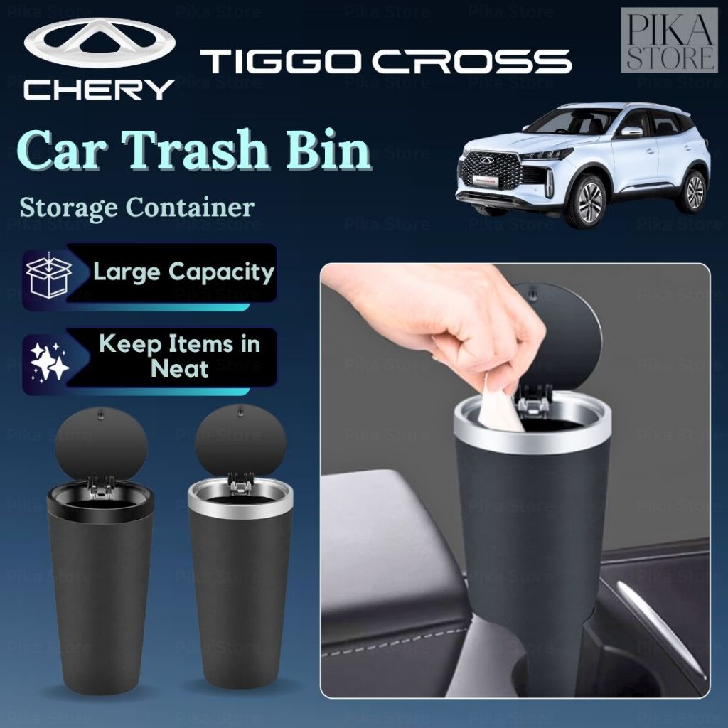 Chery Tiggo Cross Car Trash Bin Car Trash Can Storage Box Tong Sampah ...