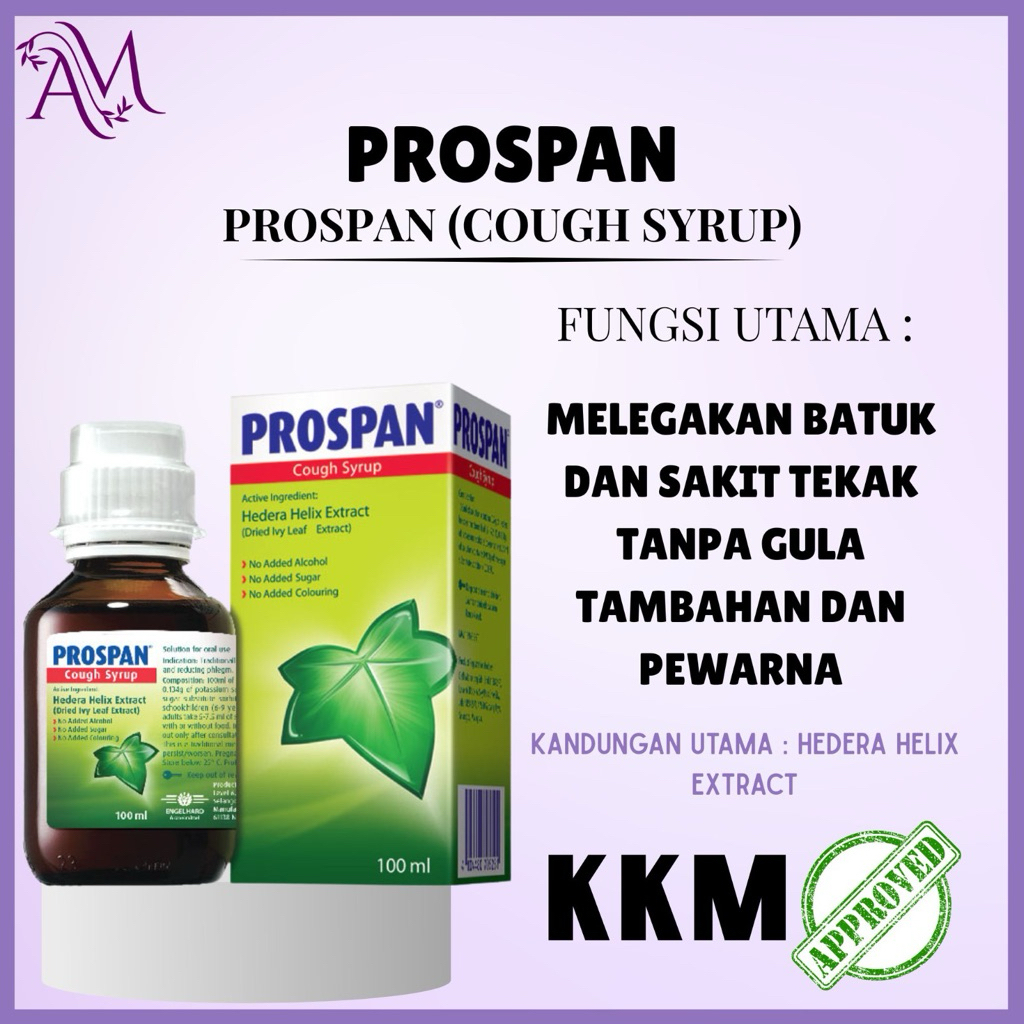 ORIGINAL PROSPAN COUGH SYRUP 100ml (UBAT BATUK HERBA DARI GERMAN ...