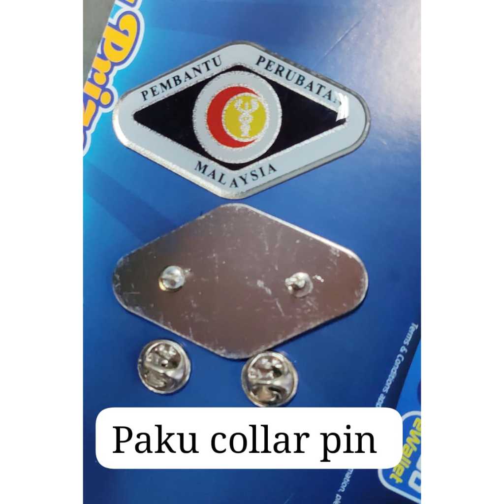PPP PAKU COLLARPIN WITH BADGES SILVER BEST BUY | Shopee Malaysia