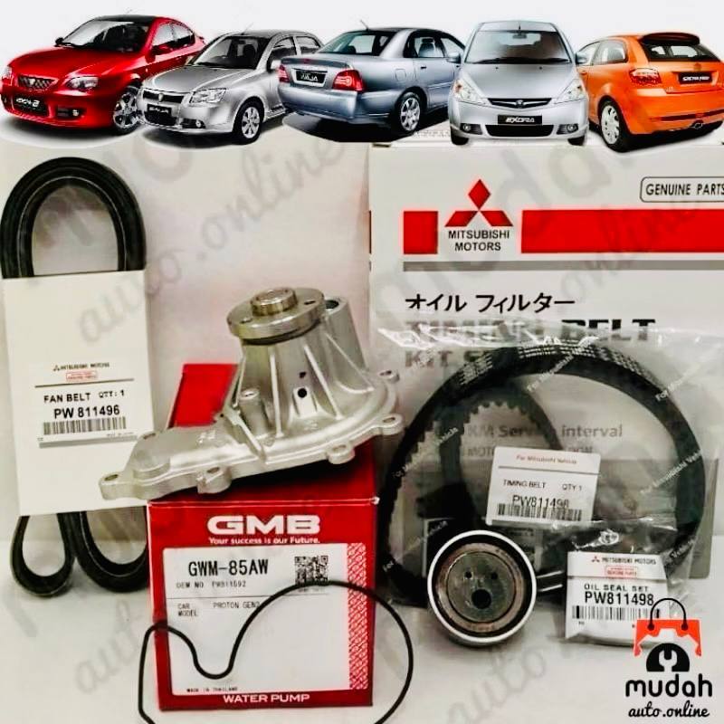 ️BLM ️ Timing Kit Set+Fan Belt+Water Pump for Saga BLM FL Satria Neo ...
