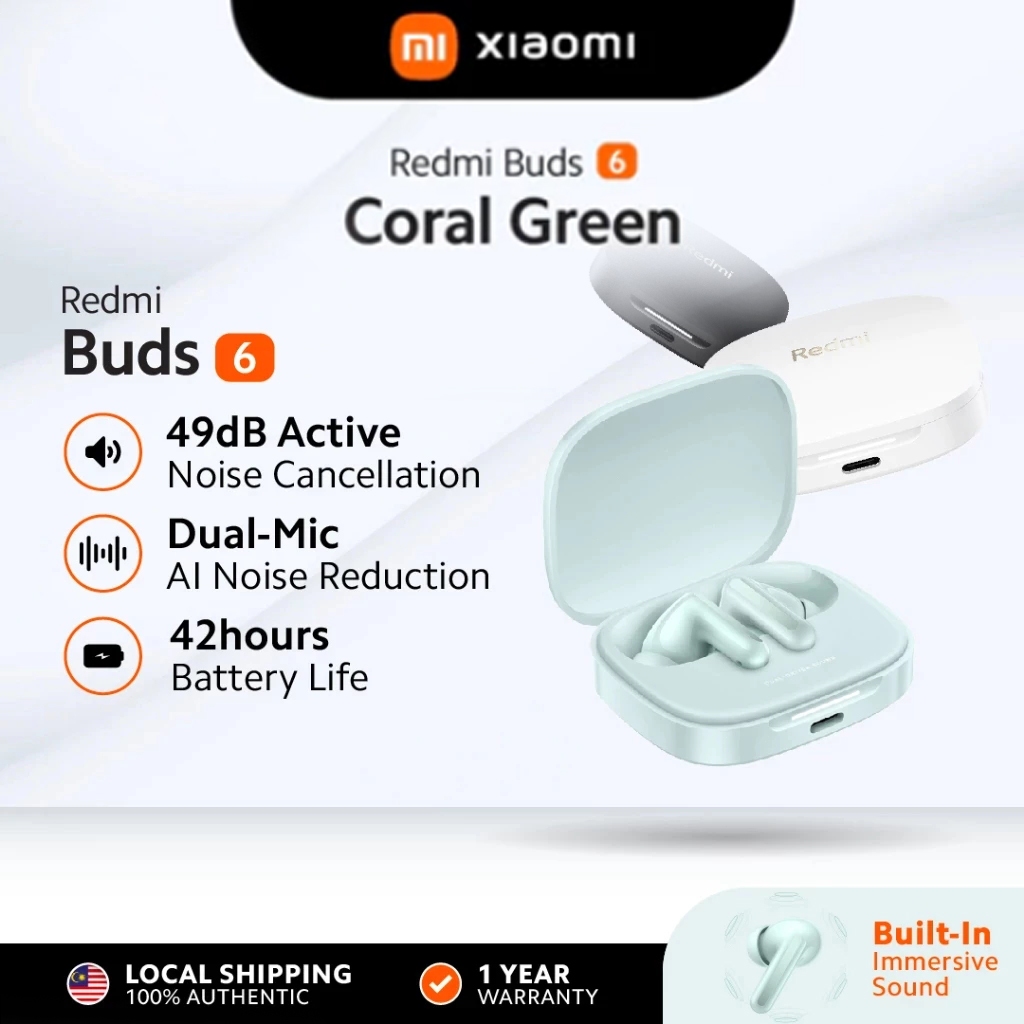 Xiaomi Earbuds Redmi Buds 6 Lite/7S Advanced Noise Cancellation ...