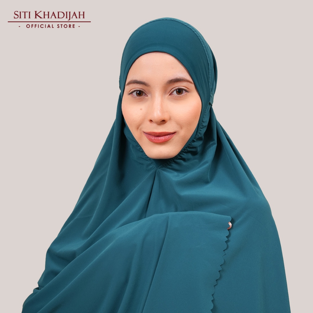 [Travel Friendly] Siti Khadijah Telekung Flair Aria Deen in Deep Teal ...