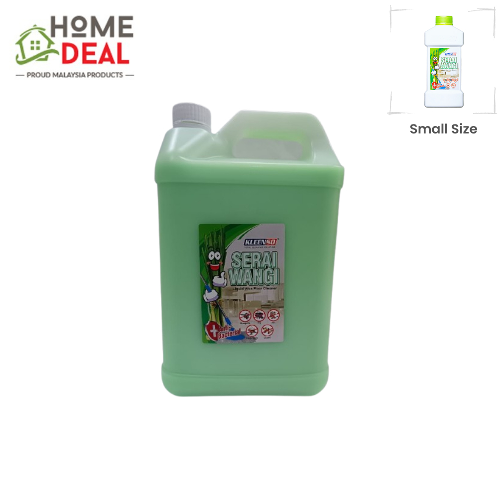Kleenso Serai Wangi Liquid Wax Floor Cleaner 1L Twin Pack 5L 3 btls/ctn ...