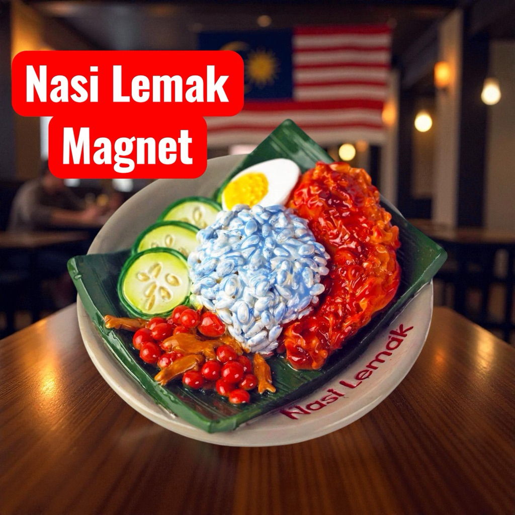 🇲🇾Malaysia FOOD Motif Fridge Magnet ~Nasi Lemak ~Cendol ~Nyonya Kuih ...