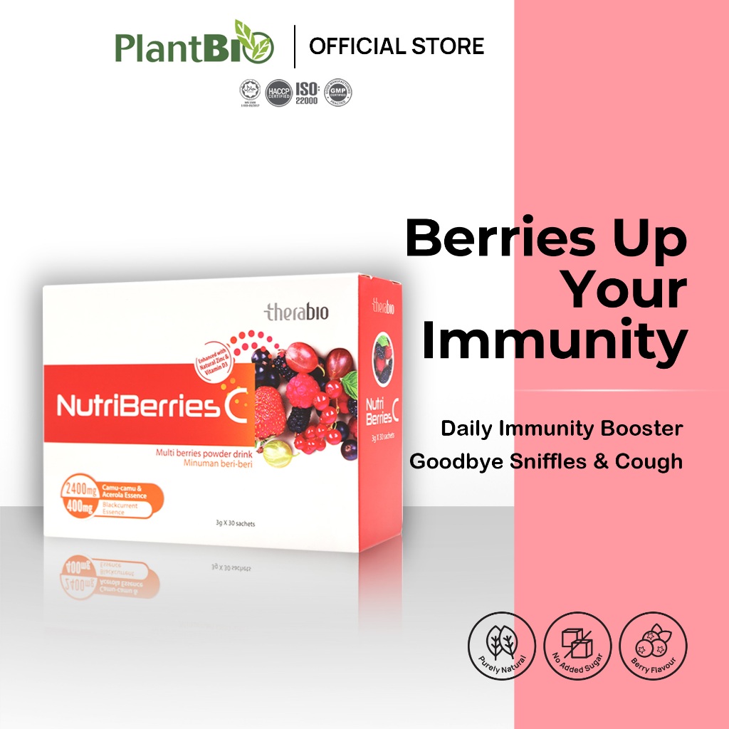 Therabio NutriBerries C - Natural Berries Vitamin C Immune Booster ...