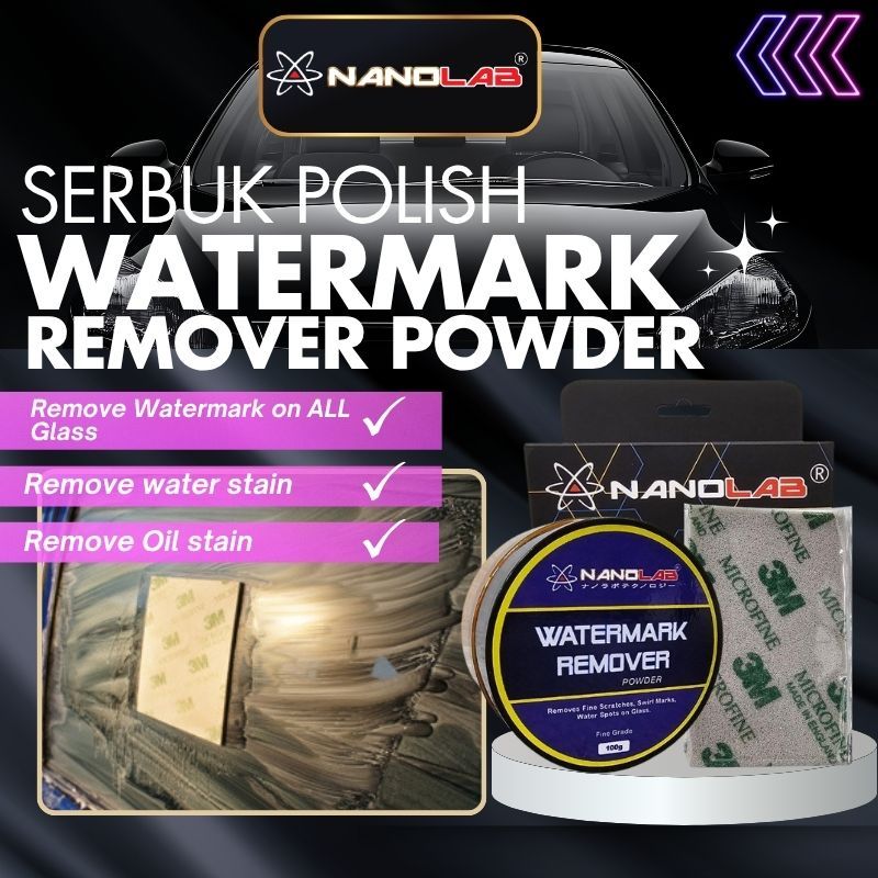 [NANOLAB] Watermark Remover Powder | Glass Polish Powder | Remove ...