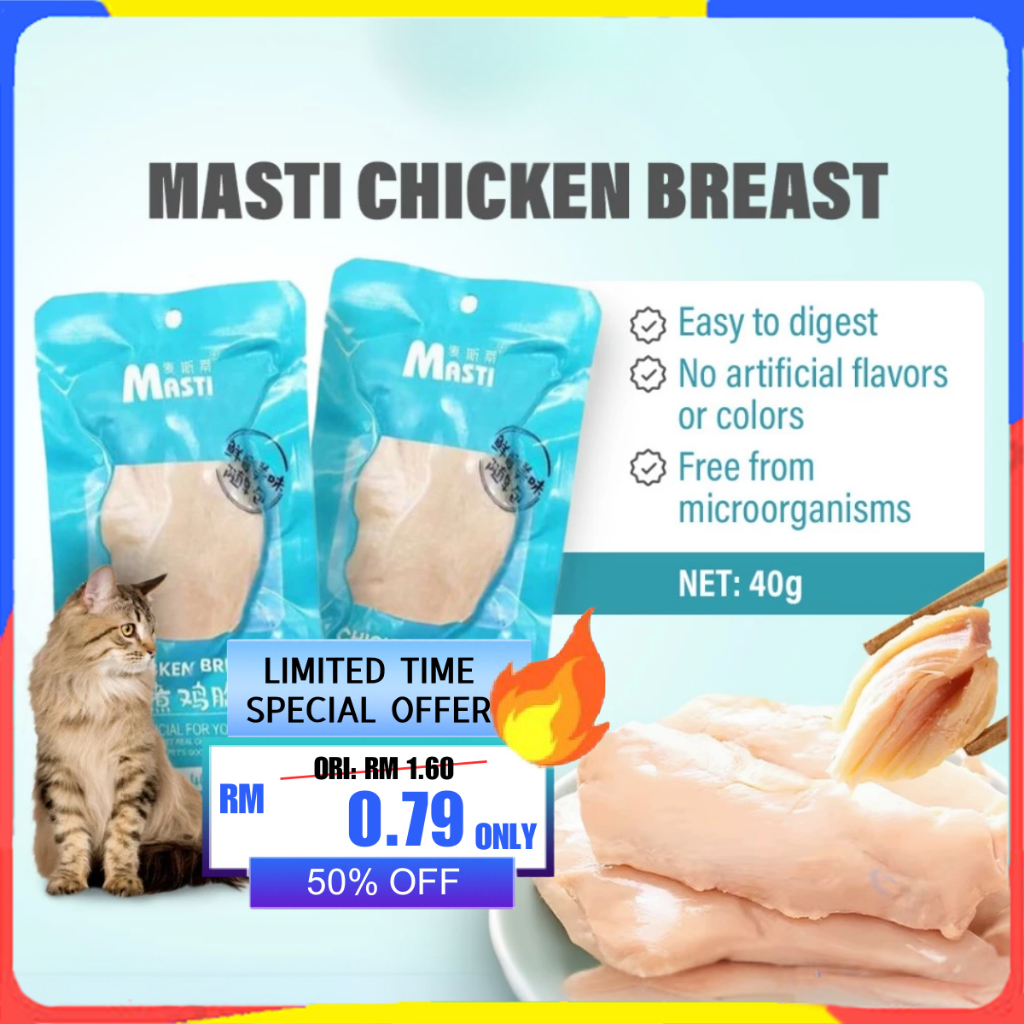 Masti Pet Snack Cat Chicken Breast Cat Food Cat Treat Cat Snack Ayam ...