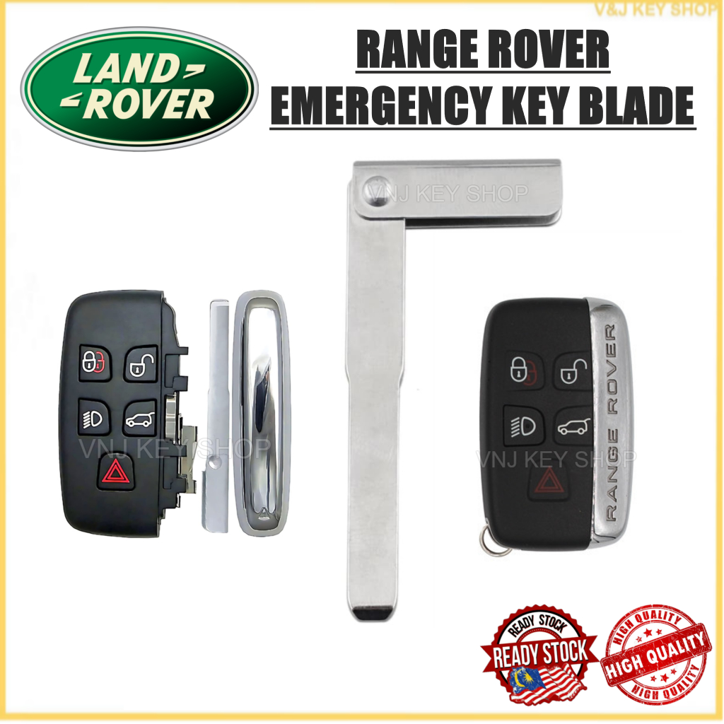 Smart key blade Blank Uncut Emergency Insert for Land Rover Evoque ...