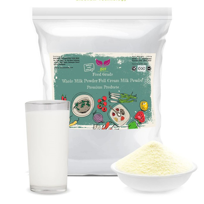 Whole Milk Powder / Full Cream Milk Powder / 全脂奶粉 500G (Food Grade ...