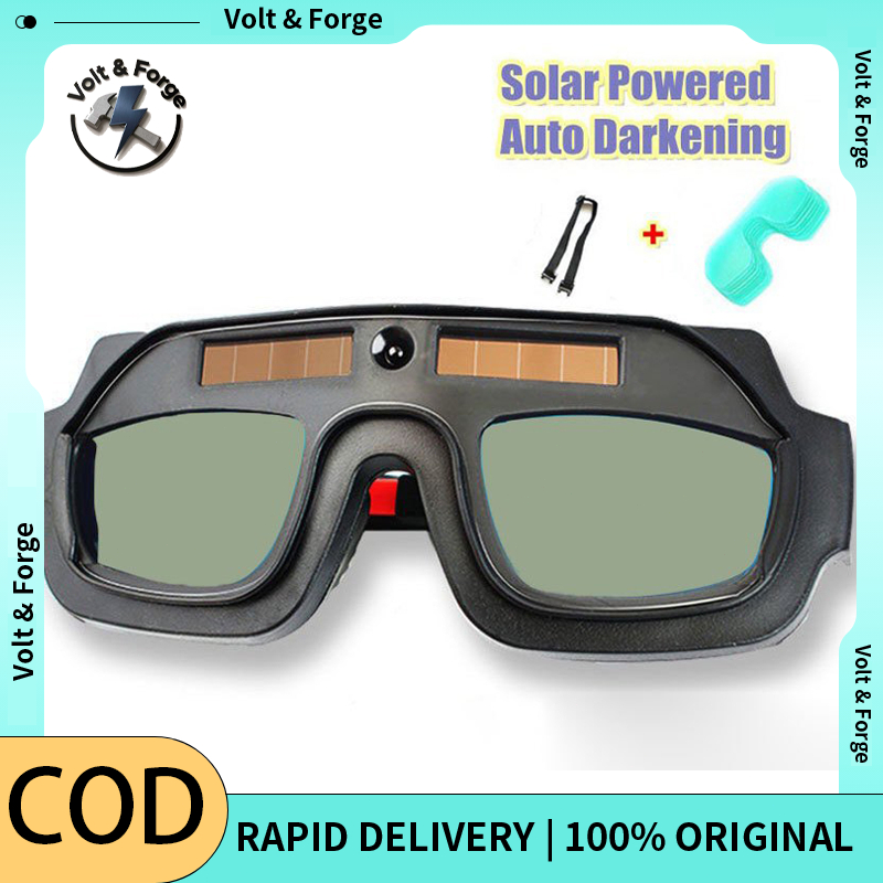 VoltForge Auto-Dimming Welding Glasses - Anti-Glare Eye Shield for ...