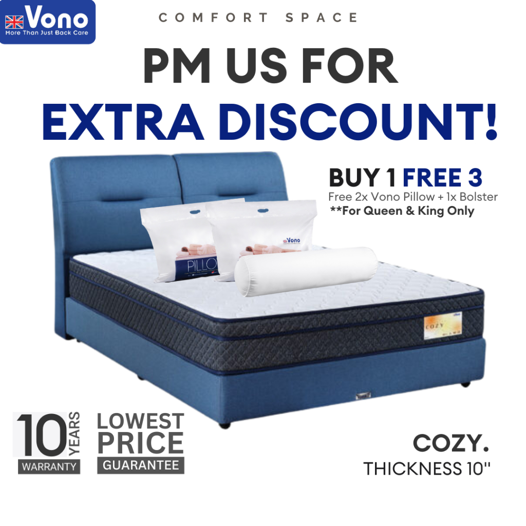 🔥 Free Install 🔥 Vono Cozy Sunshine Mattress | 10 Inches Tilam 床垫 | 10 ...
