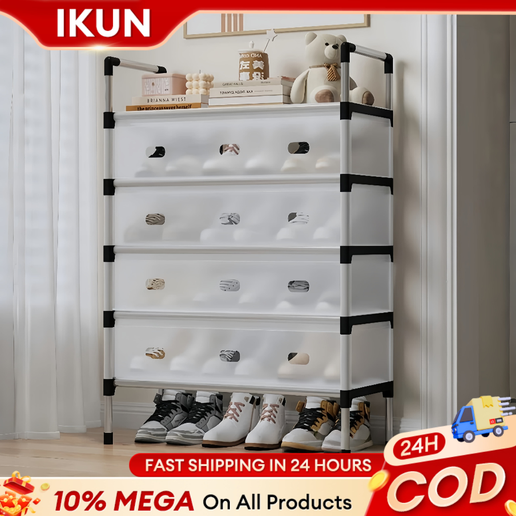 Simple Shoe Rack At The Entrance Home Indoor Dust-proof Space Saving ...